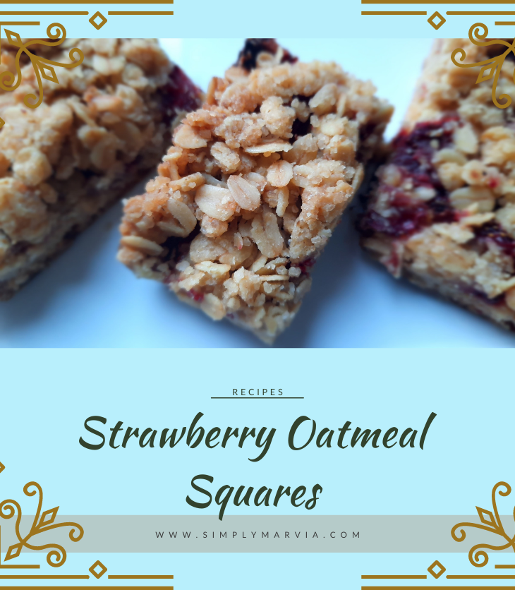 Strawberry Oatmeal Squares – Simply Marvia